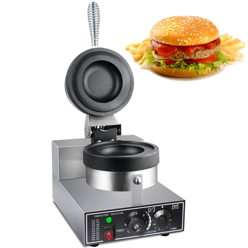 Jual 110V Electric Ice Cream Waffle Machine Commercial UFO Burger Grill Gelato Panini Press ...