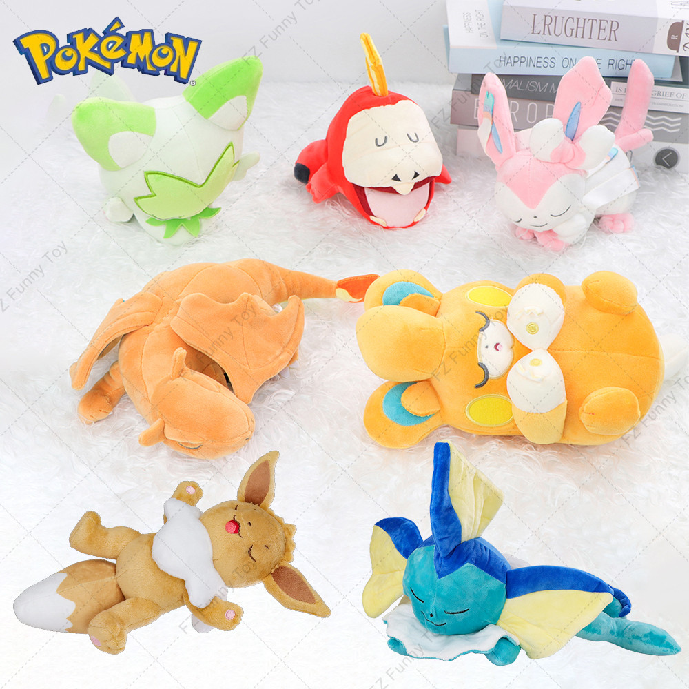 Jual Pokemon Sleeping Plush Toy Pamo Fuecoco Charizard Vaporeon Lucario ...