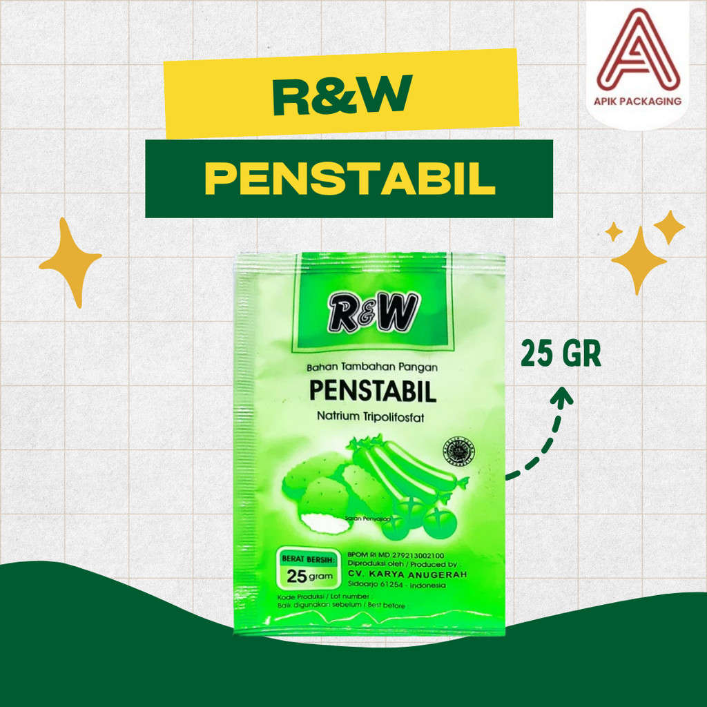 Jual PENSTABIL / NATRIUM TRIPOLIFOSFAT MEREK R&W UKURAN 25 GRAM ...