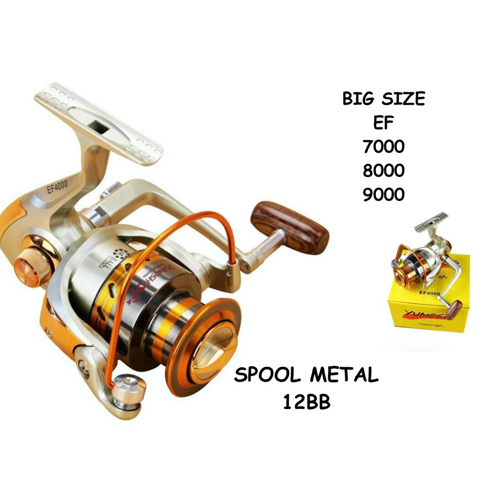 Jual BEST PROMO-[ Mall ] REEL PANCING YUMOSHI SPOOL METAL UKURAN BESAR ...