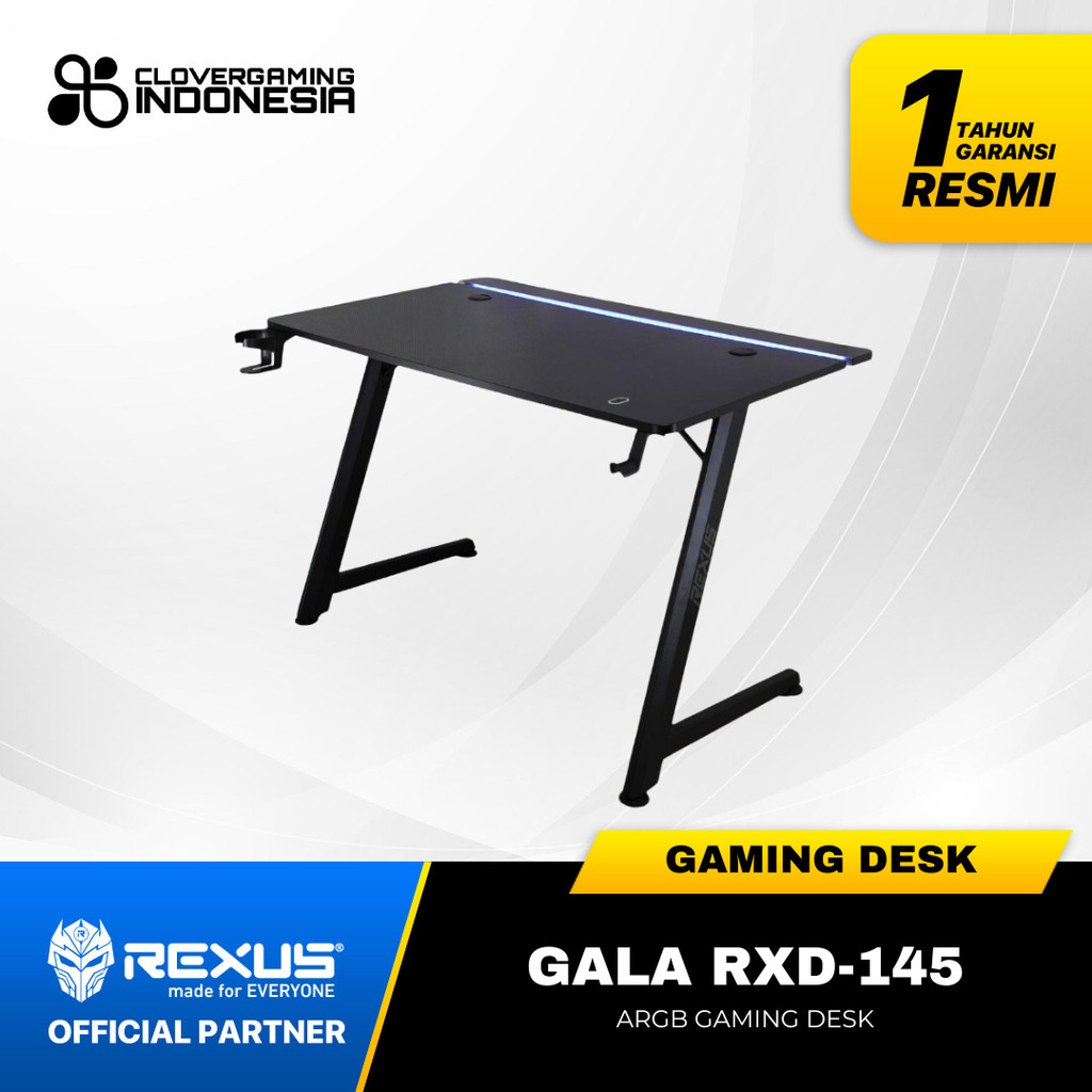 Jual Rexus GALA RXD-145 RXD 145 V2 Gaming Desk ARGB Support Meja Gaming ...