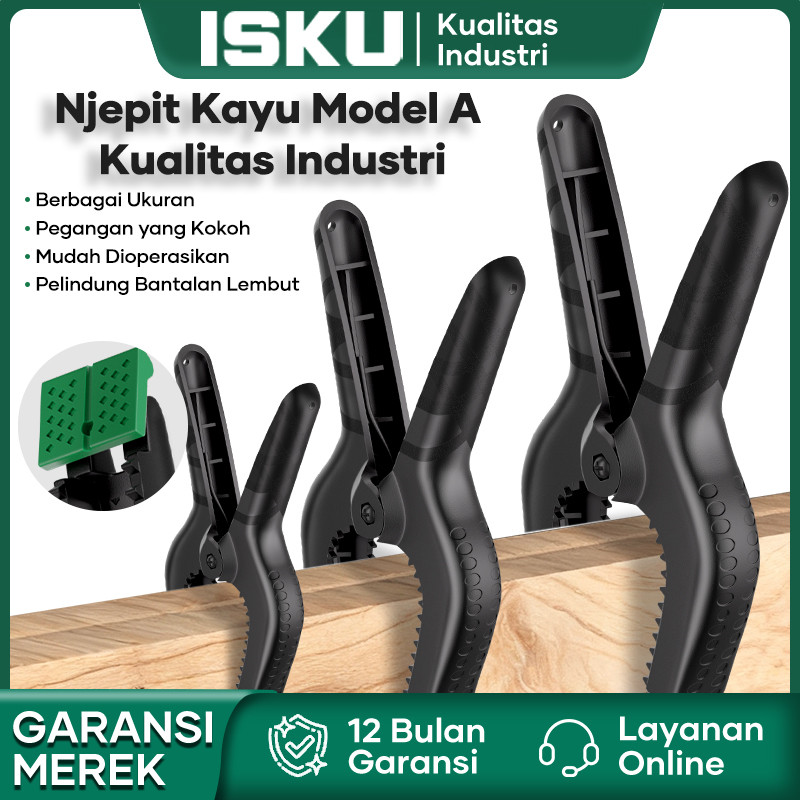 Jual ISKU Penjepit Kayu Model A Clamp 2-9Inch Alat Penjepit Kayu Besi ...