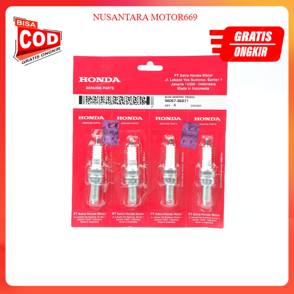 Jual busi supra x 125 - denso honda U20EPR9 4 PCS | Shopee Indonesia