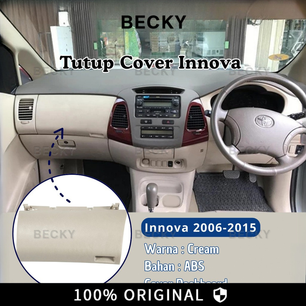 Jual BECKY Garansi 1 Tahun Tutup Cover Innova 2006-2015 Dashboard Laci ...