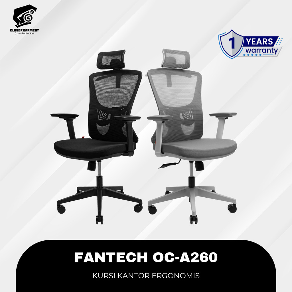 Jual Fantech OCA260 OC-A260 Soft Armrest Kursi Kantor Kerja Premium ...