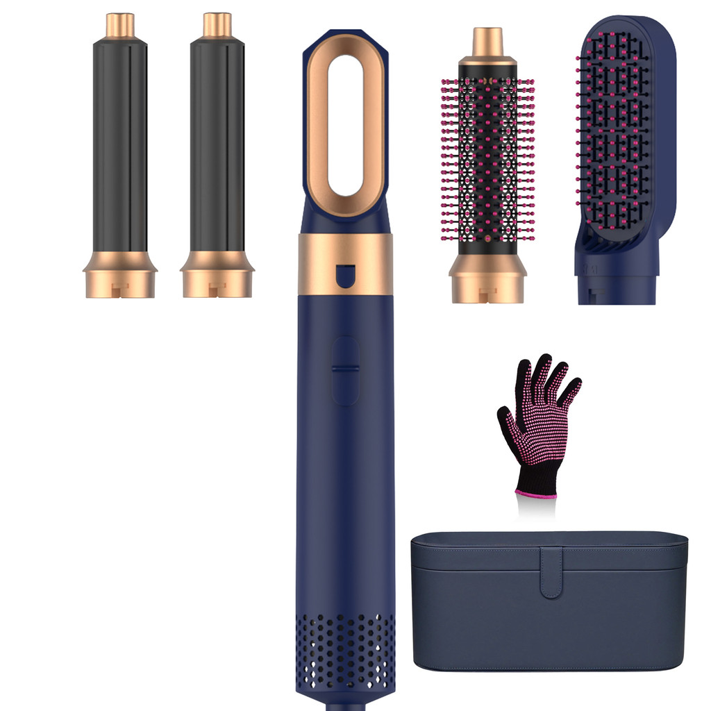 Jual 5IN1 Hot Air Brush Wrap Hair Dryer With Electric Curling Iron Hair ...
