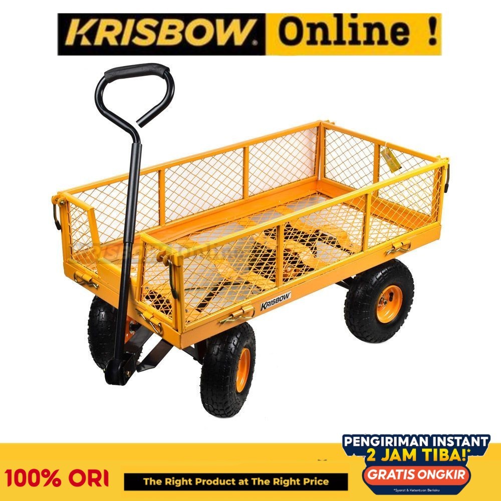 Jual Krisbow Tool Cart Troli Dorong Roda Trolley Troley Barang 300 Kg ...
