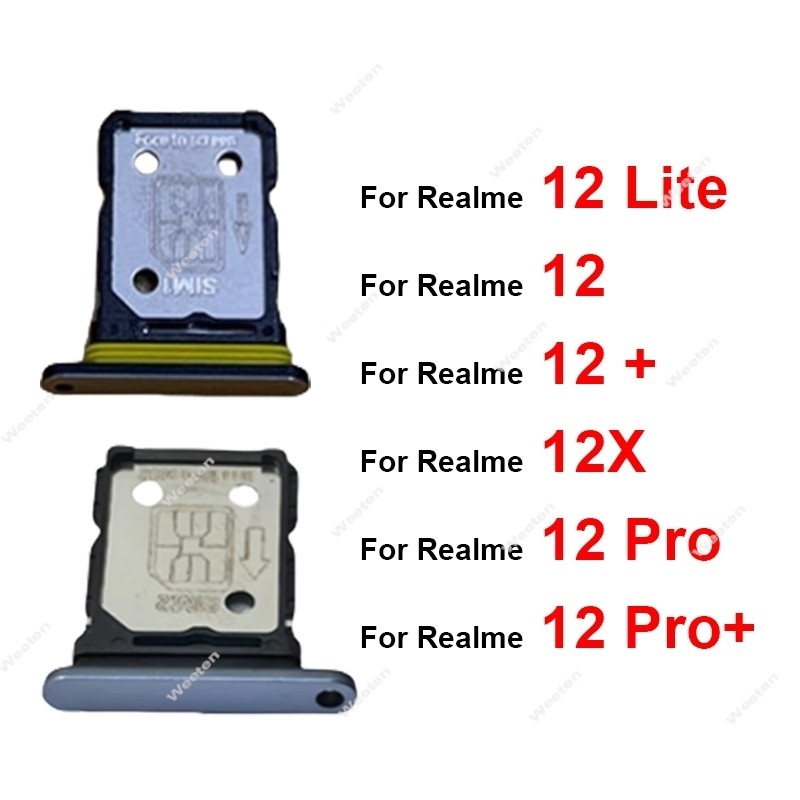 Jual SIM Card Tray For Realme 12 Lite Plus 12X 12 Pro Plus 4G 5G Sim ...