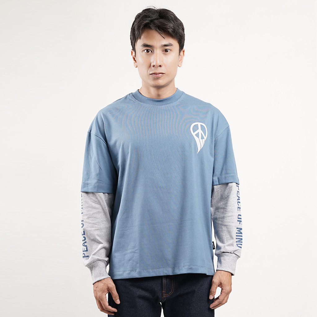 Jual Peter Says Denim Double Layer - Peace Blue | Shopee Indonesia