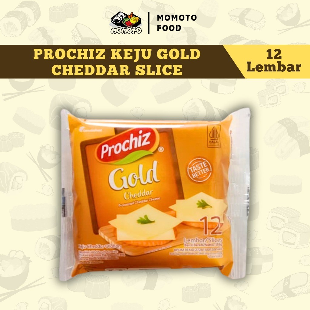 Jual Prochiz Gold Keju Slice 12 Lembar Keju Cheese Lembaran | Shopee ...