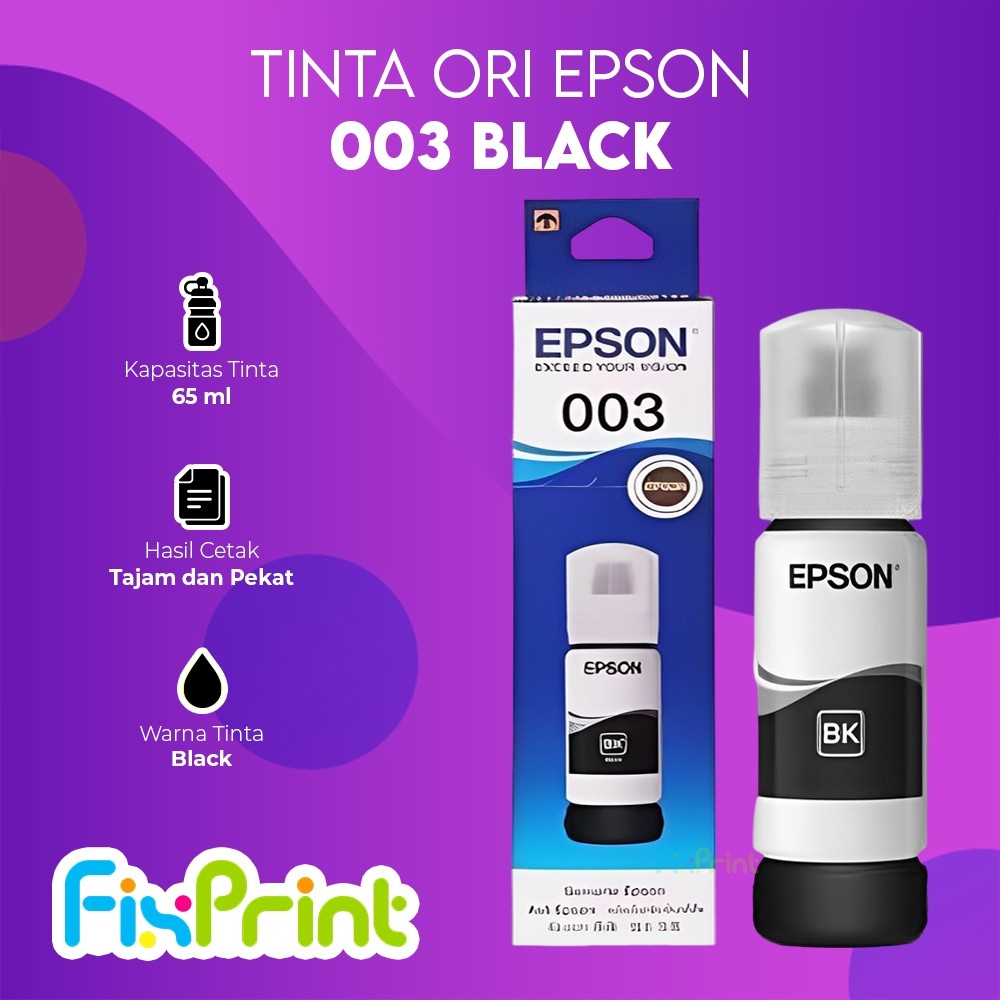 Jual FixPrint Tinta Printer Isi Ulang Epson 003 Black Cyan Magenta ...