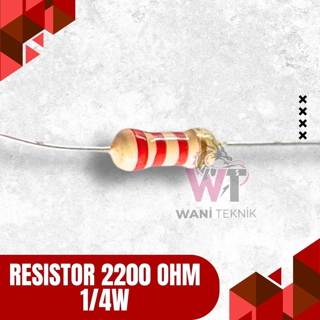 Jual Resistor 2200 Ohm 1/4W – Komponen Dasar Untuk Proyek Elektronik ...