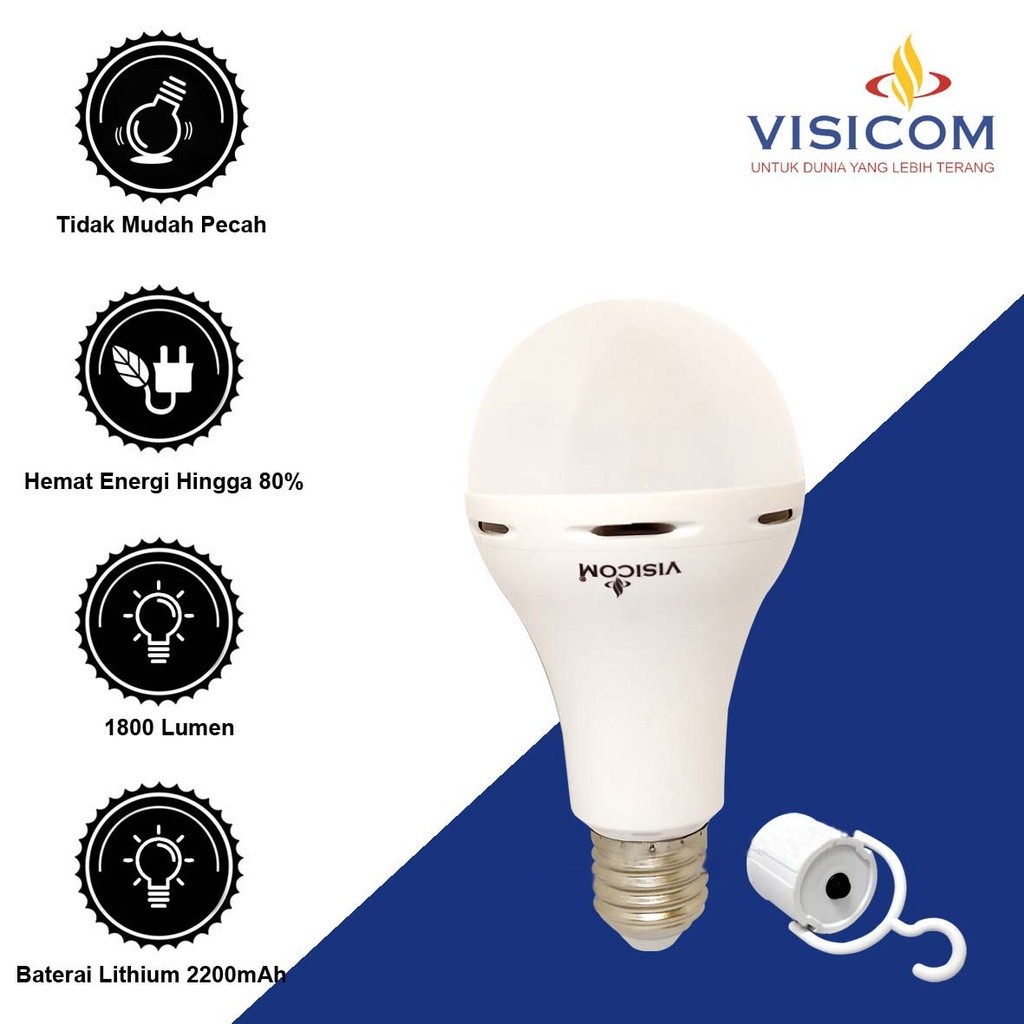 Jual VISICOM Lampu Led Magic Emergency Light – 18watt | Shopee Indonesia