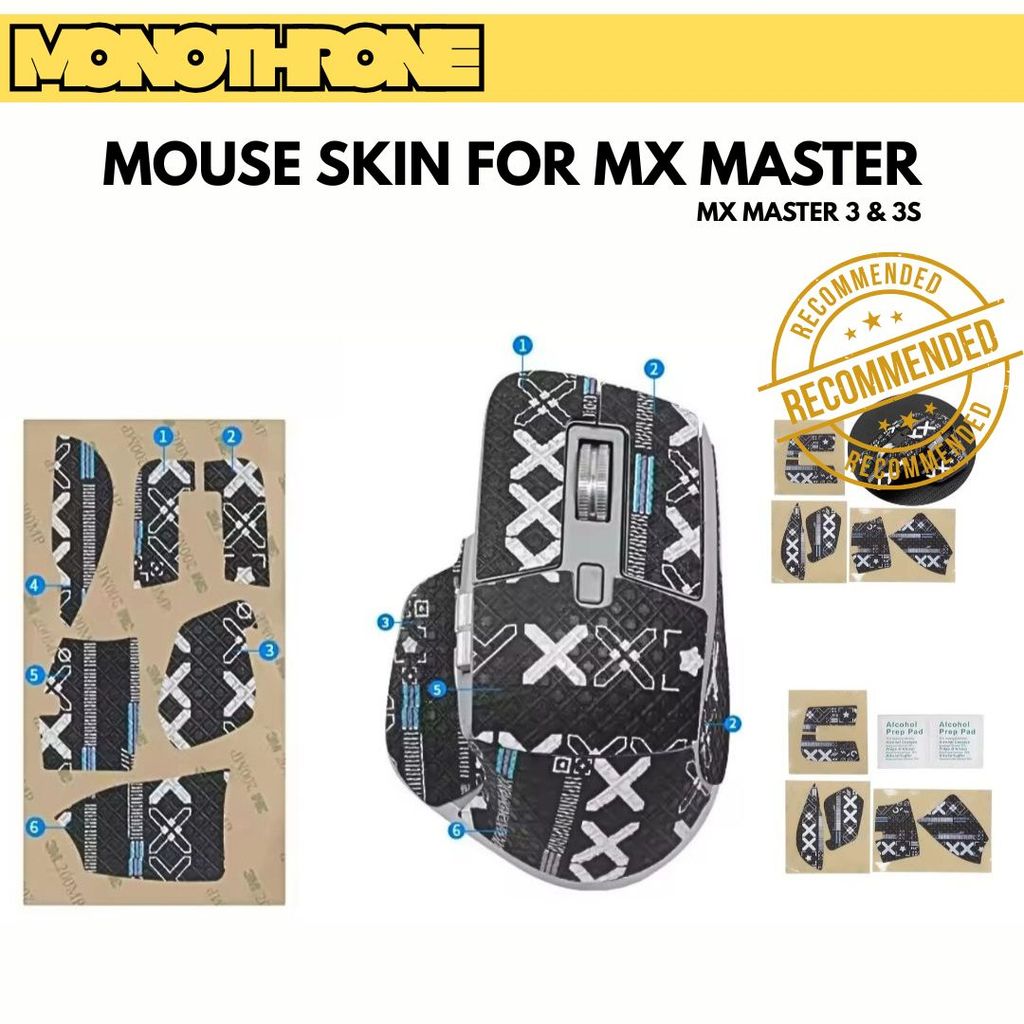 Jual Sticker Mouse Skin For Logitech MX Master 3 Mx Master 3S Grip Tape ...