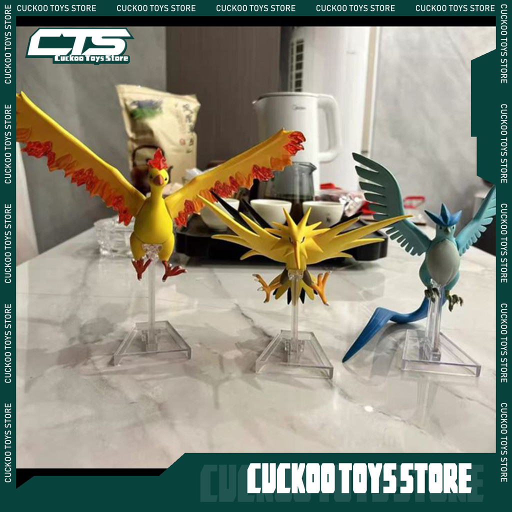 Jual New Genuine Articuno Moltres Zapdos Action Figure - The World ...