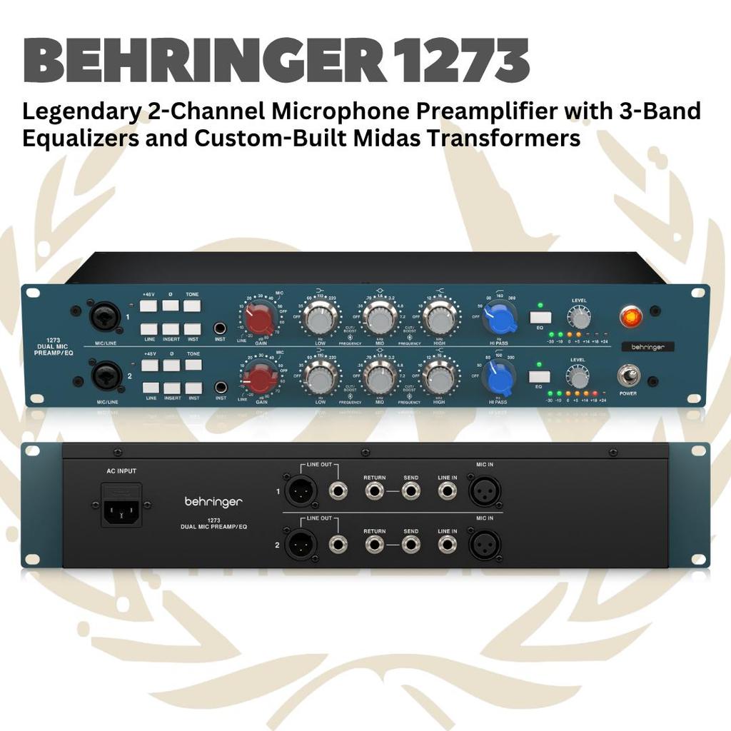 Jual Behringer 1273 Legendary 2-Channel Microphone Preamplifier with 3 ...
