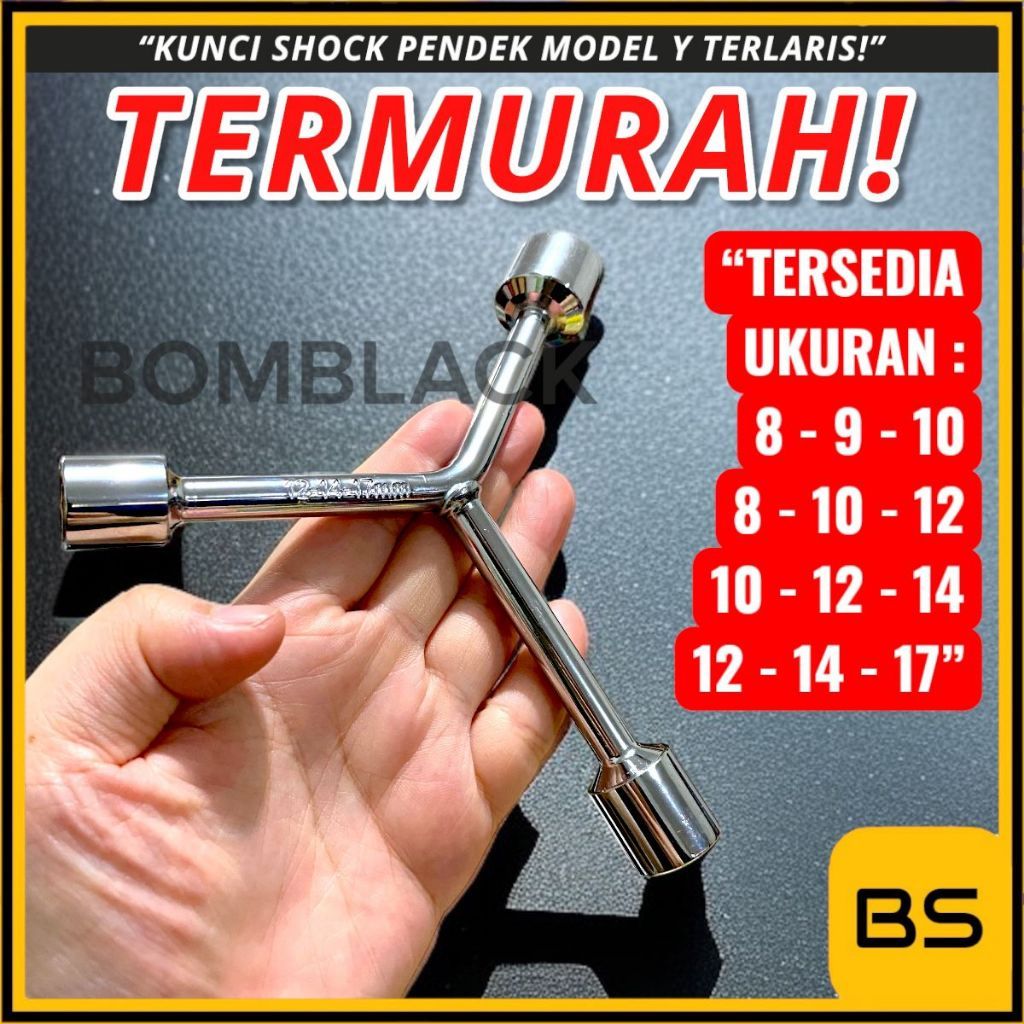 Jual BAHAN TEBAL Kunci Sok Y Putih Ukuran 8 9 10 11 12 13 14 17 mm Sock ...