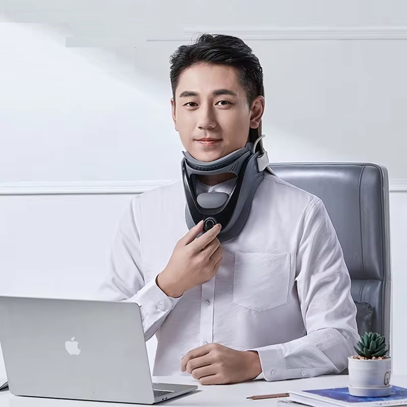 Jual Neck massager Cervical Neck Traction Device Adjustable Neck ...