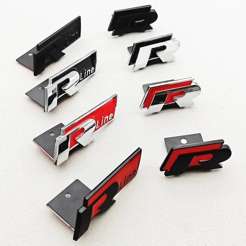 Jual 3D Metal Car Logo R RLine Front Grille Emblem Badge Sticker For ...