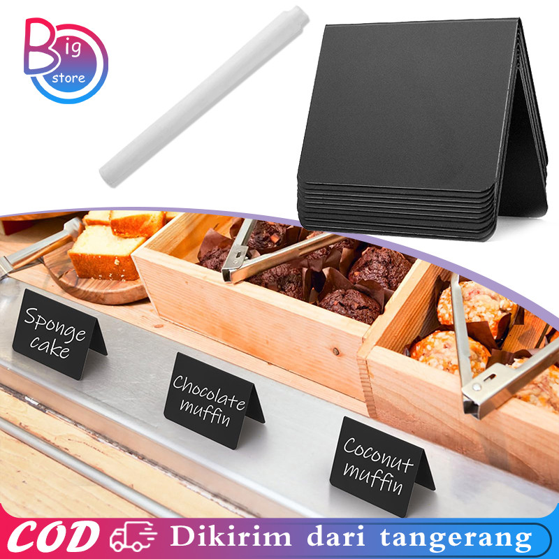 Jual 10pcs/Set Papan Menu Mini Chalkboard Harga Stand Display Untuk ...