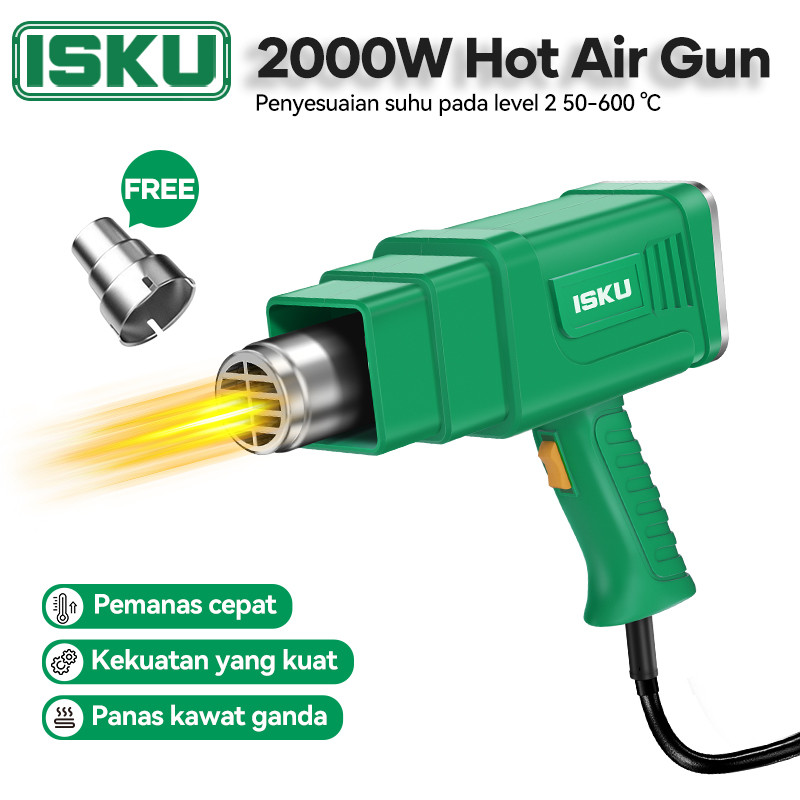 Jual ISKU Hot Air Gun 2000W Dual Speed Heat Gun 220V Hot Gun 2000W Alat ...