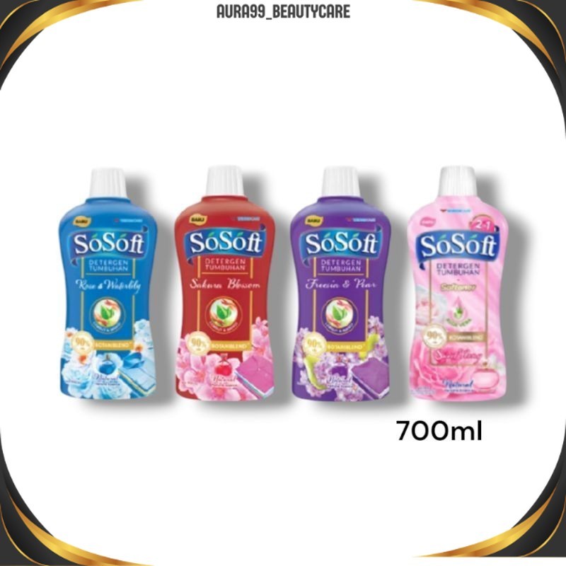 Jual SO SOFT Deterjen Cair Konsentrat Botol So soft 700ml | Shopee ...