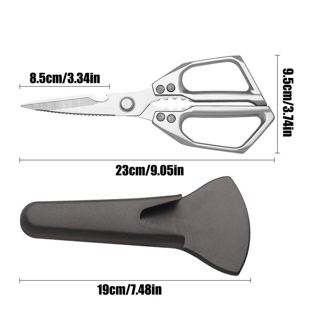 Jual Food Scissors Kitchen Poultry Scissors Stainless Steel Cooking ...