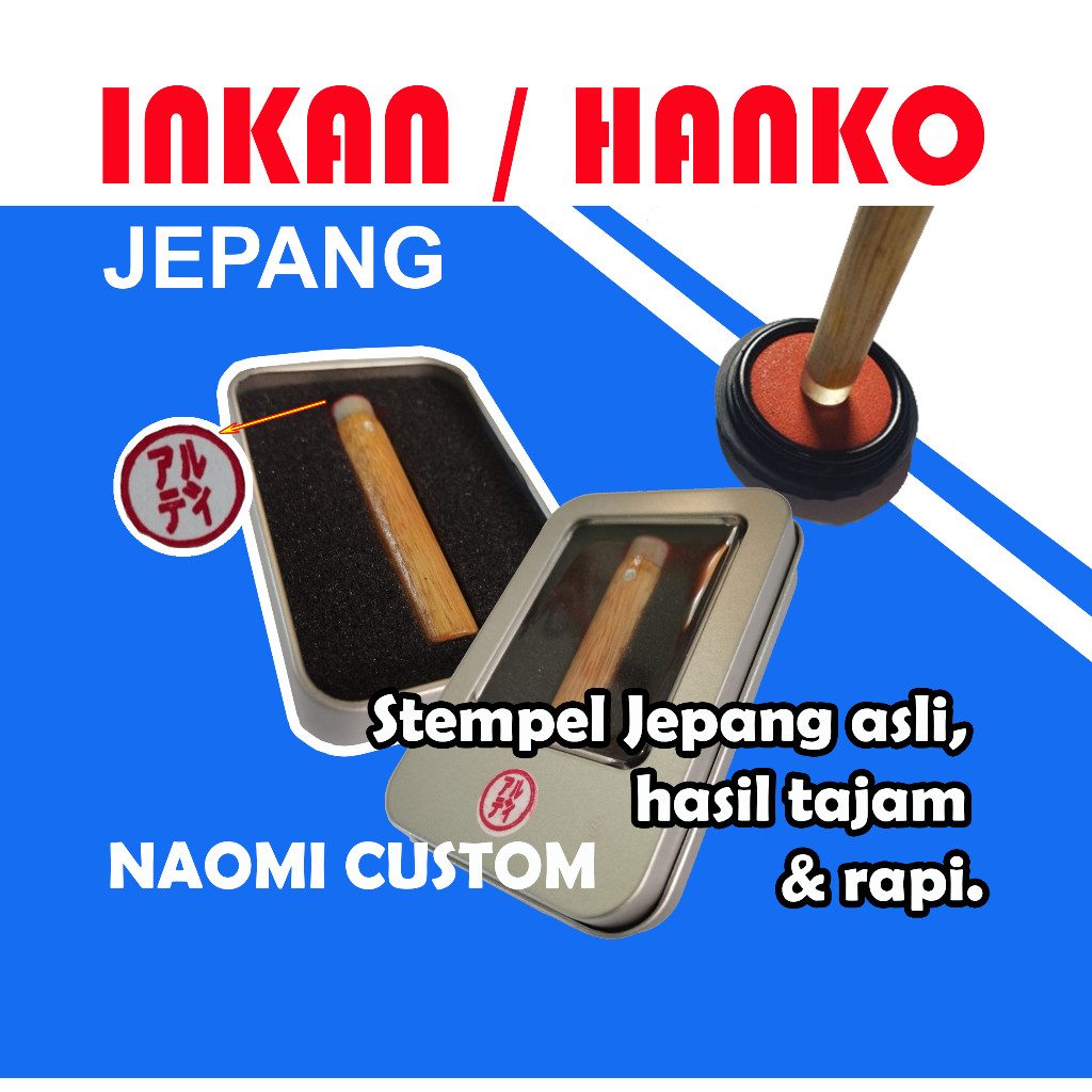 Jual Stempel Jepang Hanko Inkan Japanese Stamp Untuk Bank Jepang ...