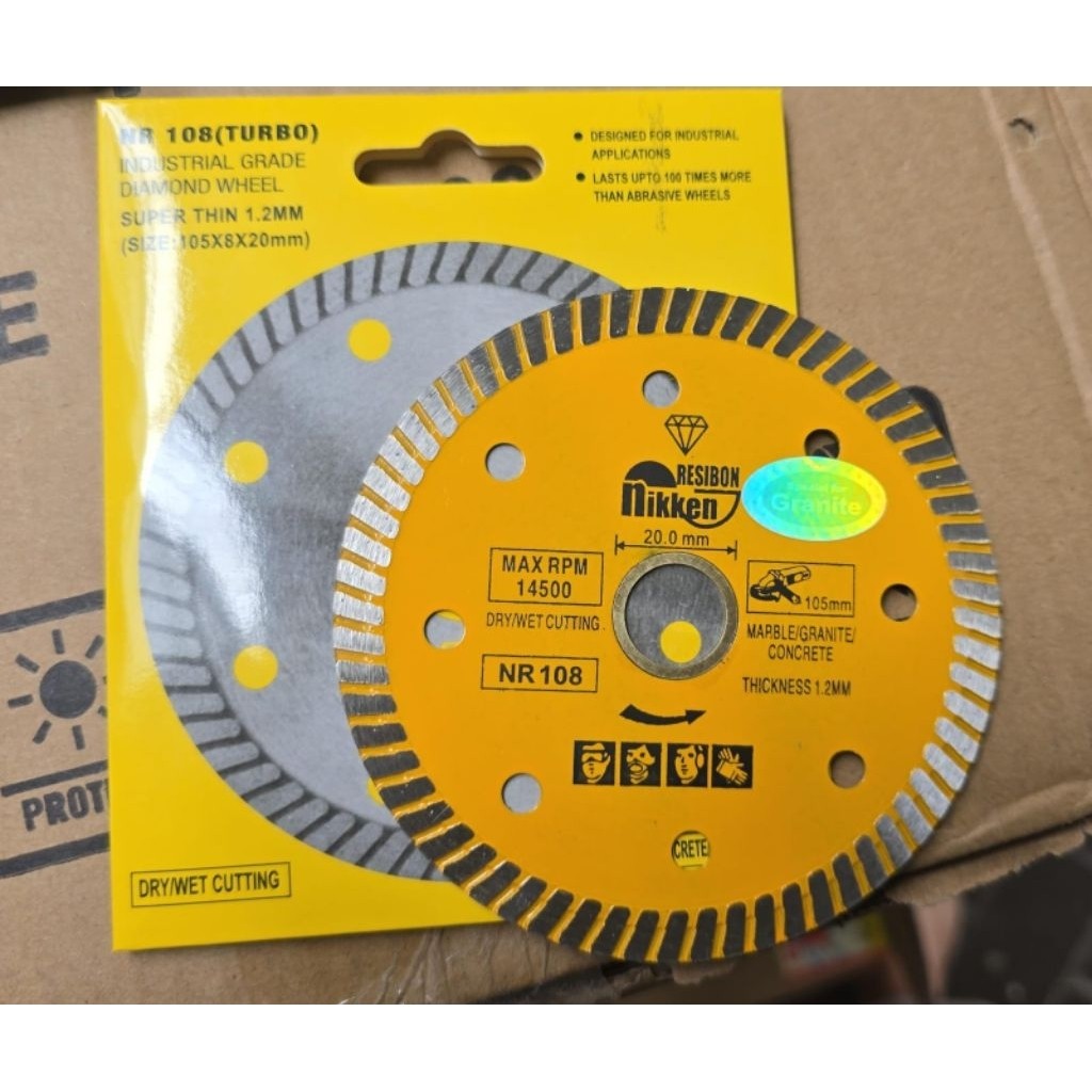 Jual Diamond Wheel TURBO NIKKEN RESIBON 4inch - Pisau Potong Keramik ...
