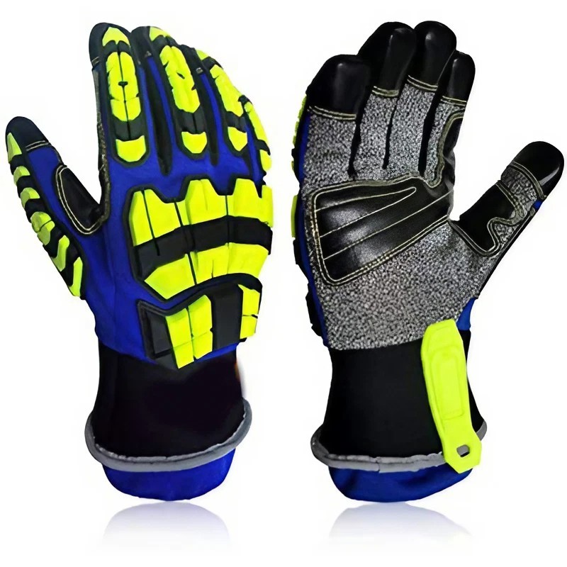 Jual XYEHS ANSI CUT A5 Rescue Extrication Safety Work Gloves TPR ...