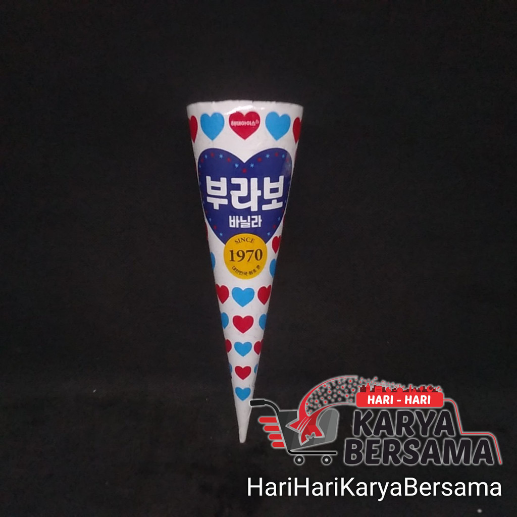 Jual MAKANAN RINGAN ES KRIM HAITAI BRAVO CONE WHITE RASA VANILLA ICE ...