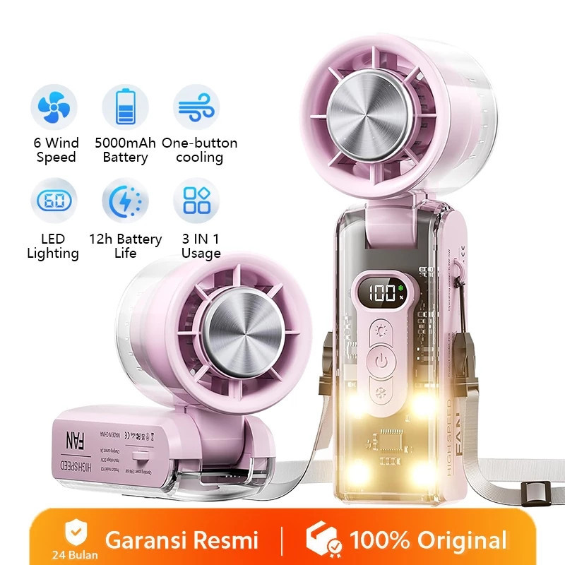 Jual AOSOME Kipas Angin Portable Mini High Speed Kipas 100 Gear Wind 3 ...