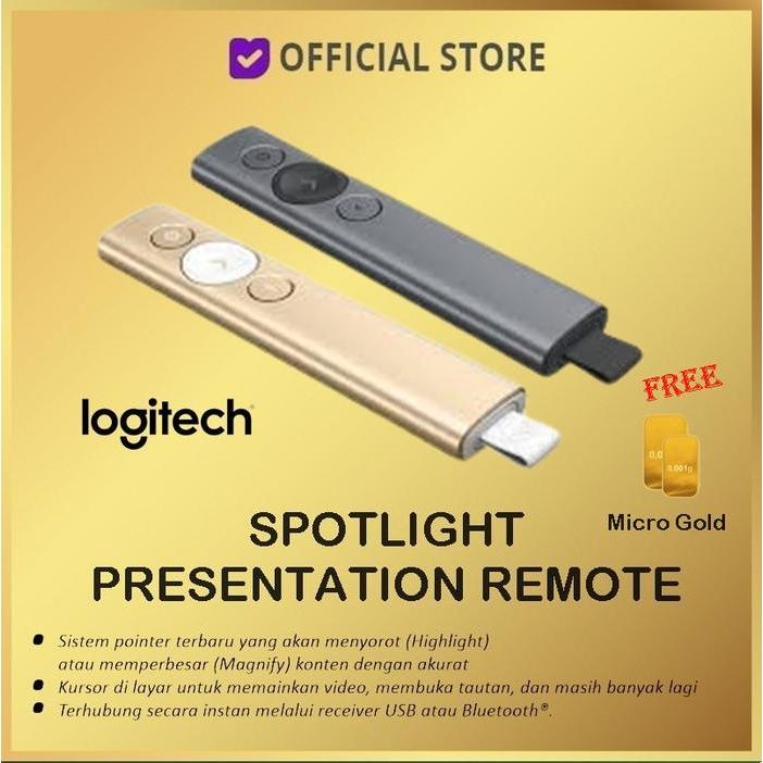 Jual Logitech Spotlight Wireless Presentation Remote - presenter ...