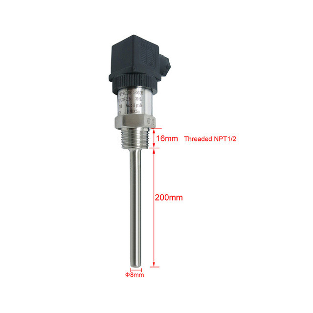 Jual RTD Pt100 Temperature Sensor 3 Wire -50C to 300C Thermal ...