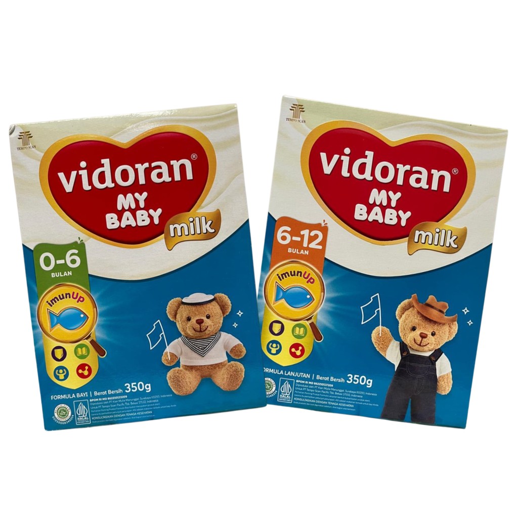Jual Susu Formula Vidoran My Baby Milk 0–6 dan 6–12 Bulan 350gr Susu ...