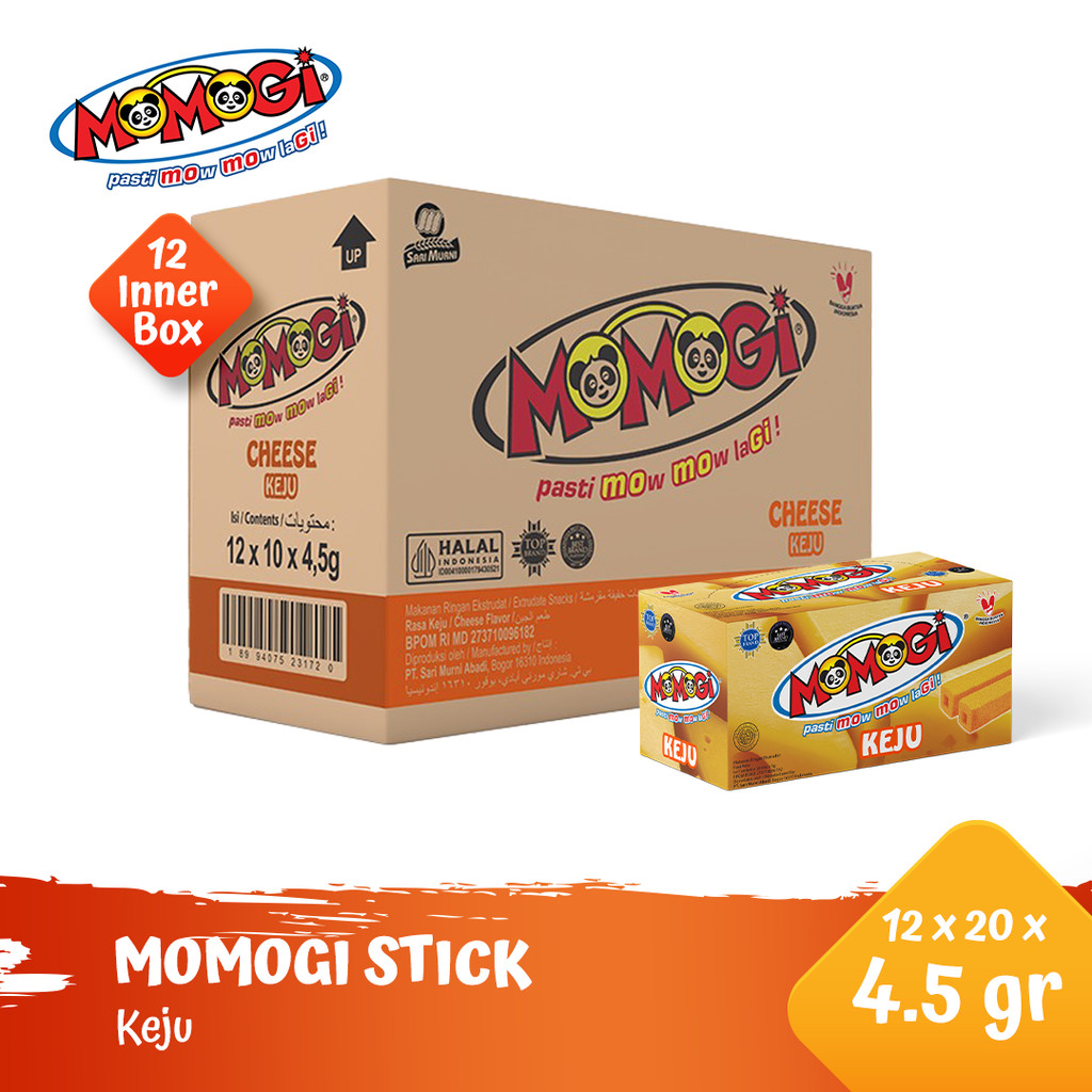 Jual Momogi Stick Keju 4.5gr (1 Karton @ 12 Box) | Shopee Indonesia