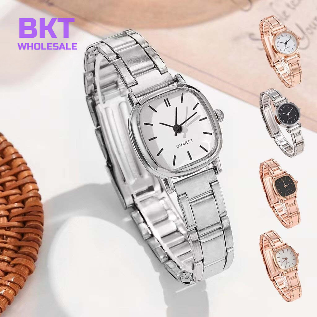 Jual Jam Tangan Kuarsa Wanita Model Skala Sederhana Model Dial Kecil ...