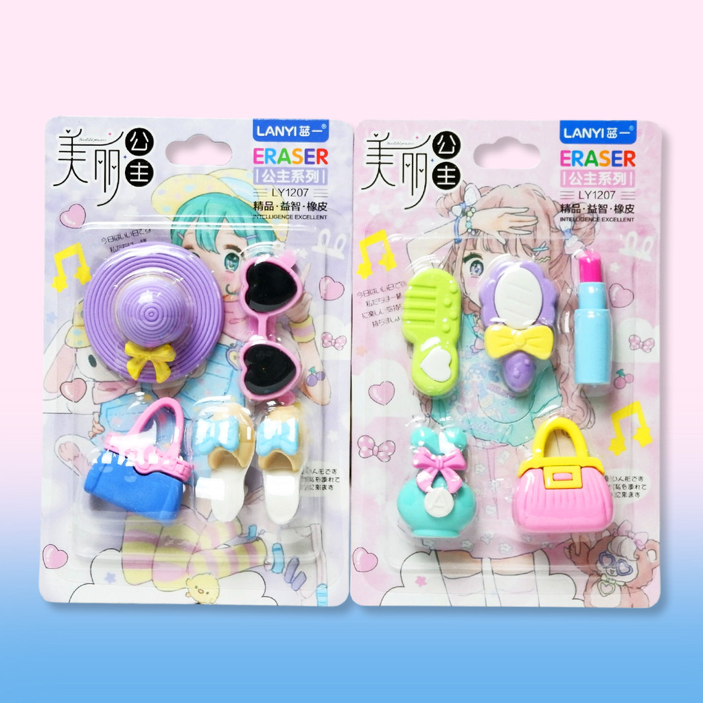 Jual Penghapus Set Karakter Barbie / Eraser Lucu / Penghapus LY1207 ...