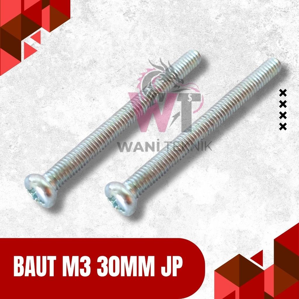 Jual Baut M3 30mm JP - Baut Mesin Elektronik & DIY Project | Shopee ...
