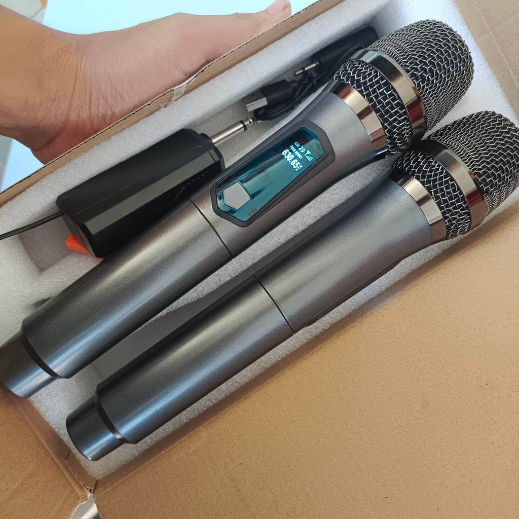 Jual {CID} Mic Wireless Doble Cas Ulang Tembus Tembok Jernih Ngebas 50m ...