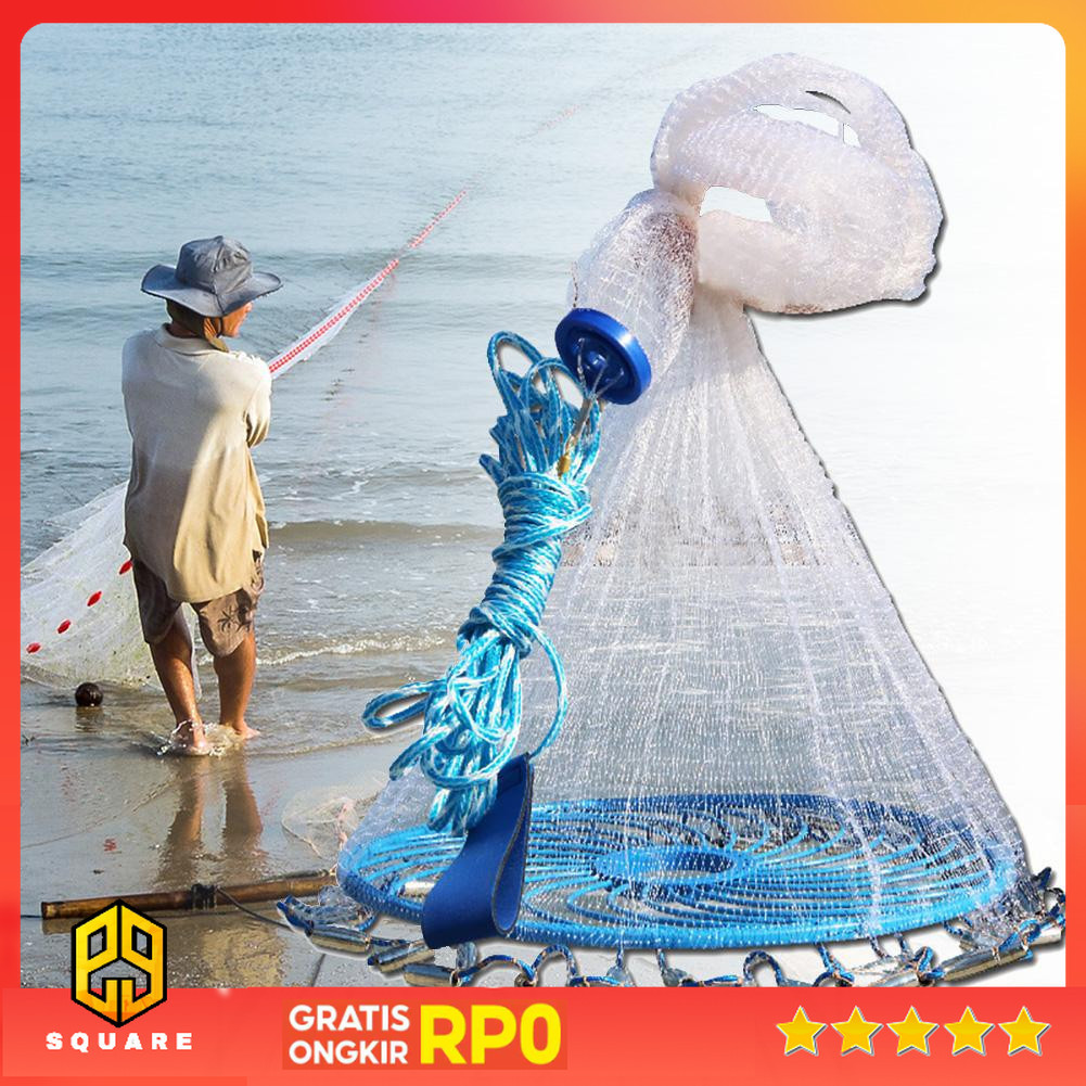 Jual Finefish Jaring Pancing Ikan Lempar Fishing Throw Net Cage - SE4 ...