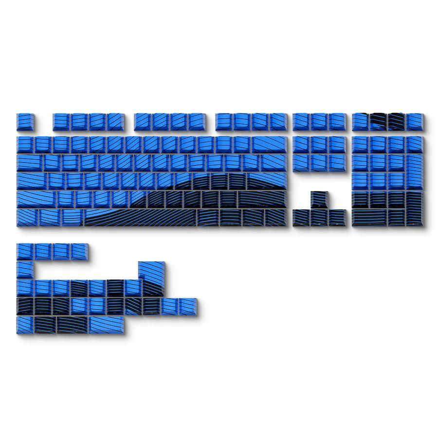Jual XVX Navy Blue Fluid Keycaps Cherry Profile Side-Print Dye sub ...