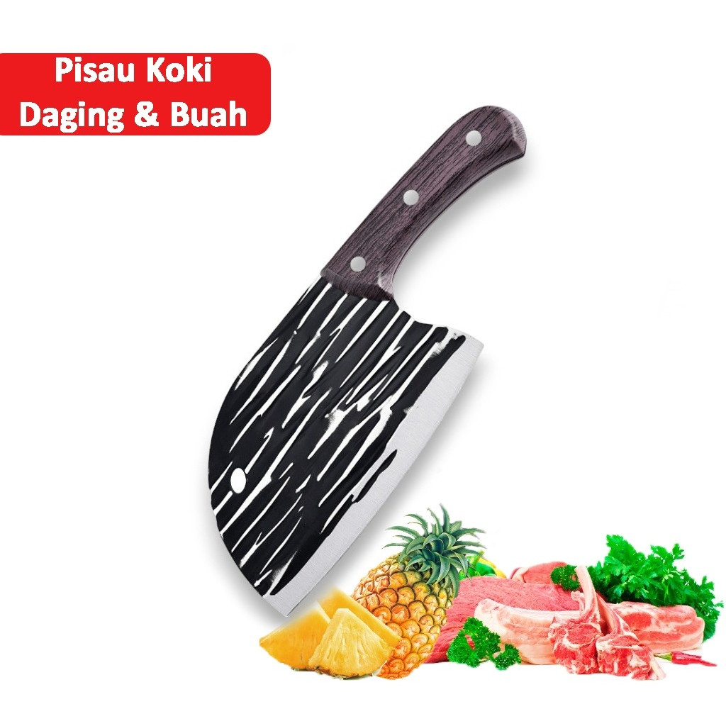 Jual PISAU SUPER TAJAM STAINLESS STEEL / PISAU POTONG DAGING / PISAU ...
