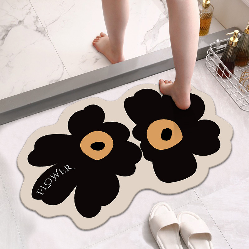 Jual atom mud floor mat, absorbent mat, simple bathroom, toilet, non-slip mat at the door of the ...