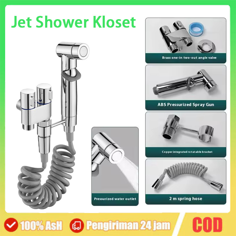 Jual Ready stok 1 Set Jet Shower Kloset / Bidet Shower Cebok Sower ...