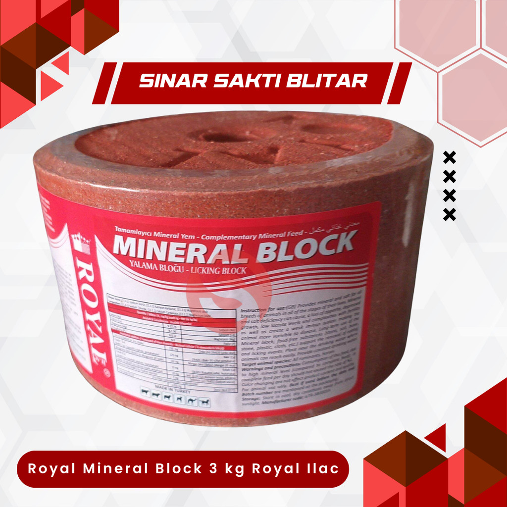 Jual Royal Mineral Block 3 kg Royal Ilac - Mineral Blok DOMBA I Mineral ...