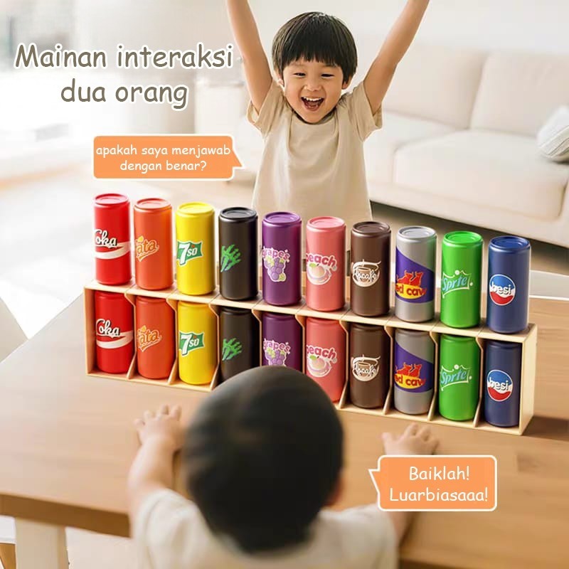 Jual Mainan Puzzle Pencocok Warna Bottle Match Challenge 20 Pcs Guess ...