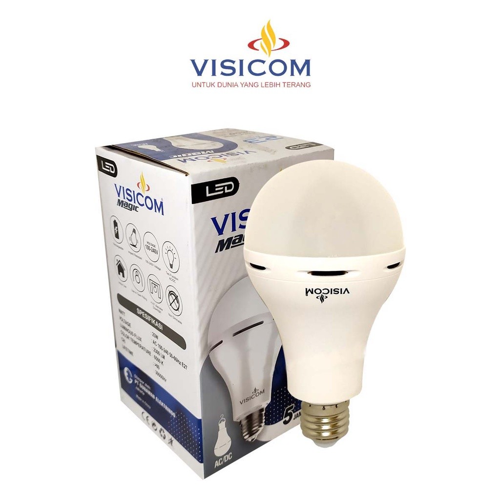 Jual VISICOM Lampu Led Magic Emergency Light – 23watt | Shopee Indonesia