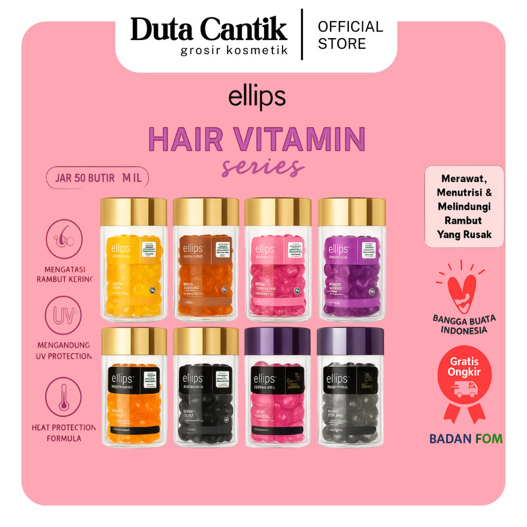 Jual Ellips Hair Vitamin 50 Capsules – Atasi Rambut Kering, Rontok ...