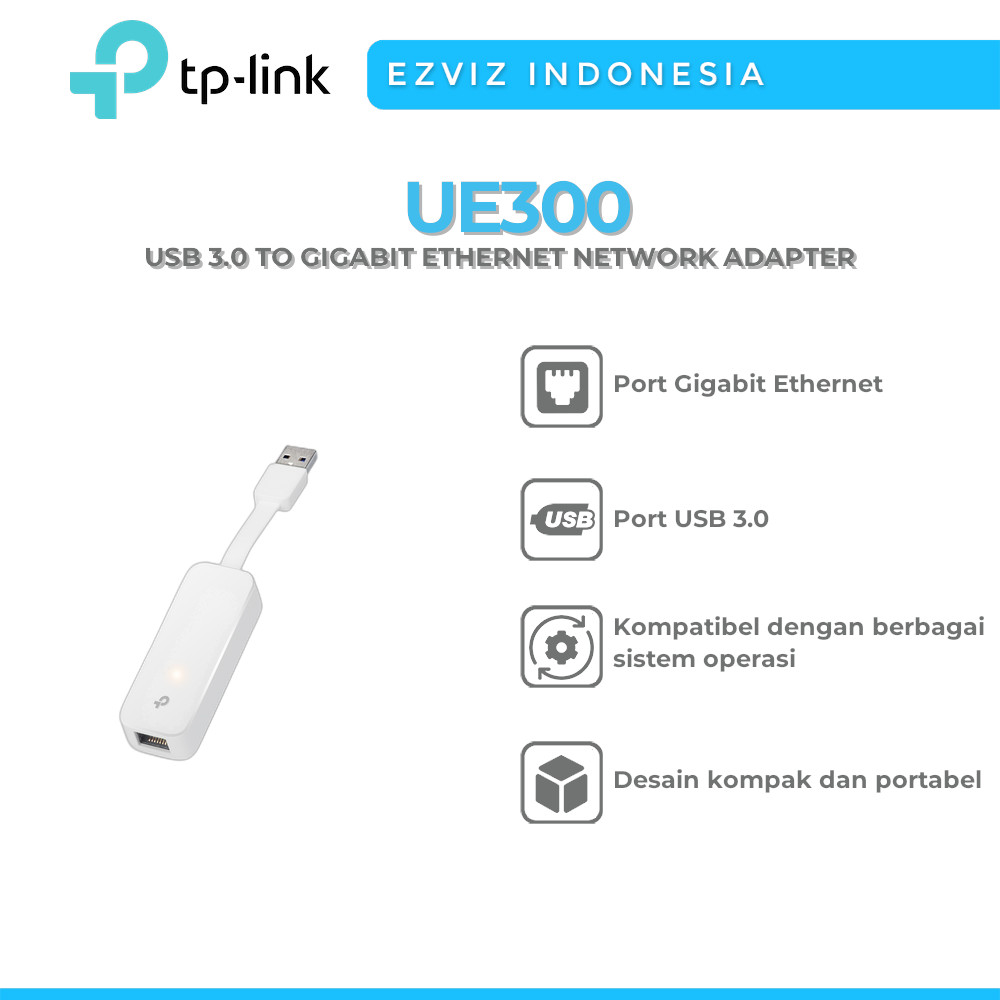 Jual TP-LINK UE300 USB 3.0 TO GIGABIT ETHERNET NETWORK ADAPTER | Shopee ...